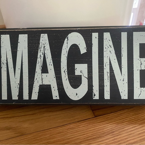 Other | Wood Imagine Sign Home Decor | Poshmark
